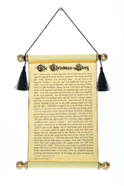 8 1/2 x 14 Biblical CHRISTmas Story Rolled Scroll - Santa's One-Stop Shop